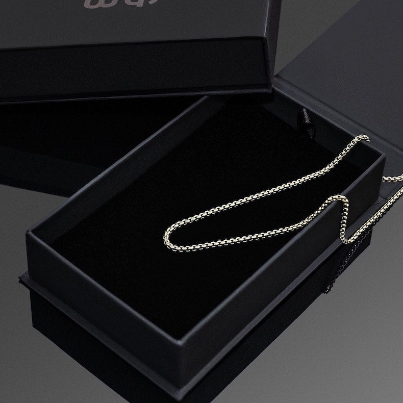 Silver Box Chain – RoseGold & Black Pty Ltd