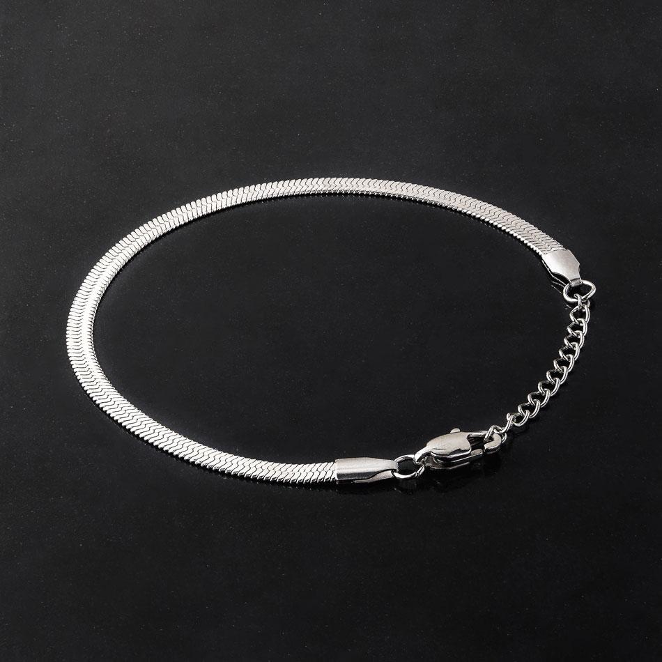SilverMinimal Snake Chain Bracelet – RoseGold & Black Pty Ltd