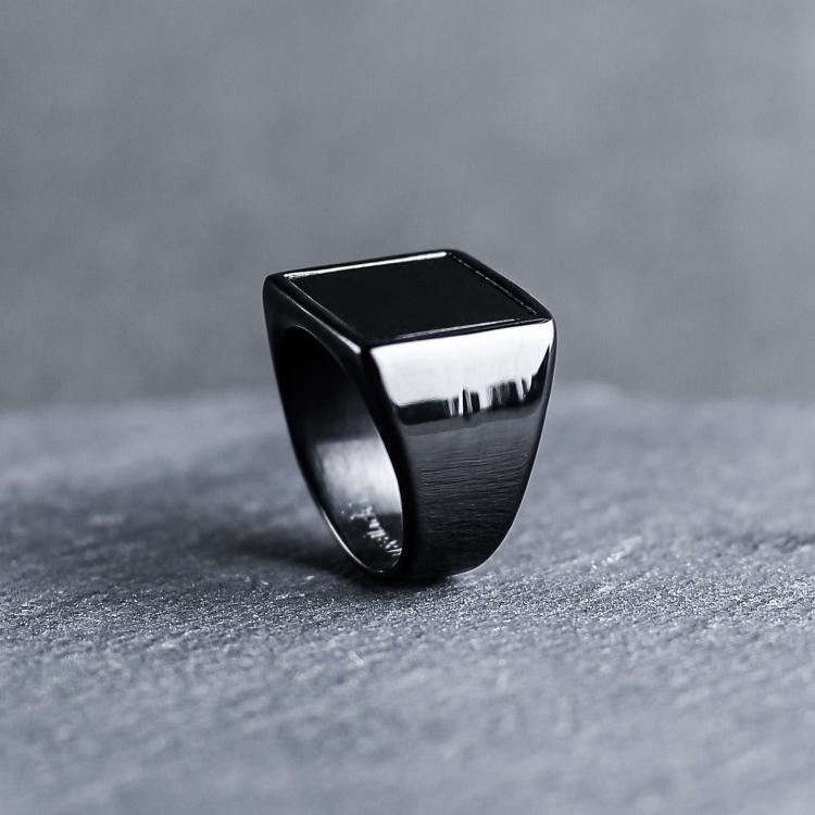 Black Signet Ring – RoseGold & Black Pty Ltd